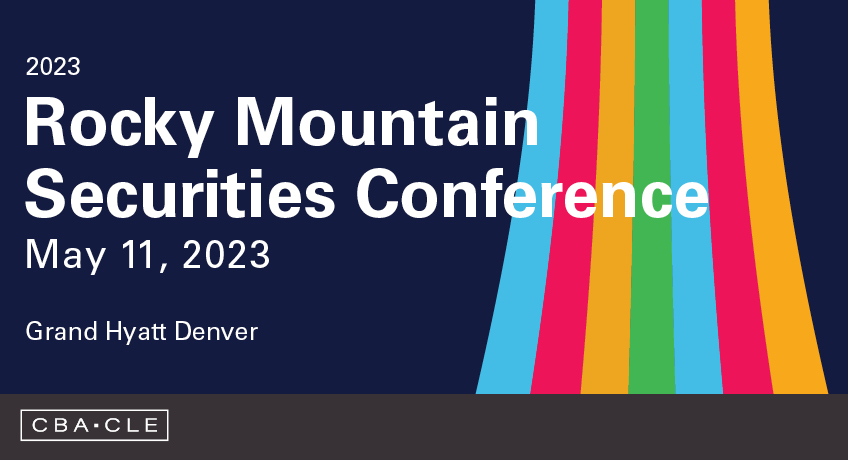 Colorado Bar Association CLE